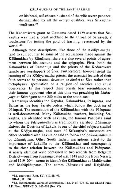 KÄLÄMUKHAS OF THE SAKTI