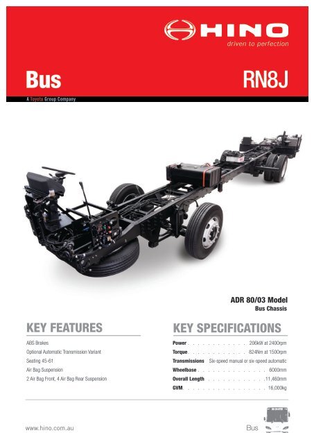 Hino Bus Dimensions