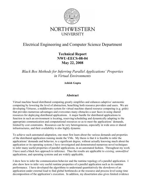 Electrical Engineering and Computer Science Department - Virtuoso ...