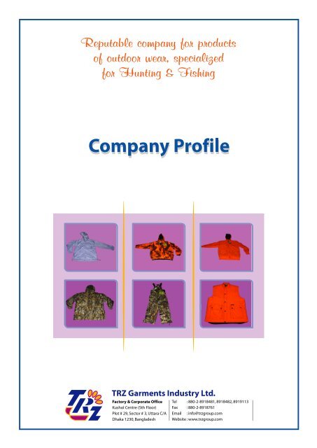 GENERAL INFORMATION: - TRZ Group of Industry