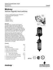 Mobrey 003 Ultrasonic Liquid Level Switch - Emerson Process ...