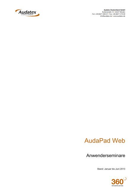 AudaPad Web - Audatex