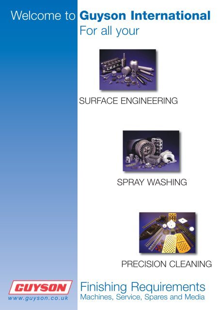 Welcome to Guyson International For all your Finishing Requirements