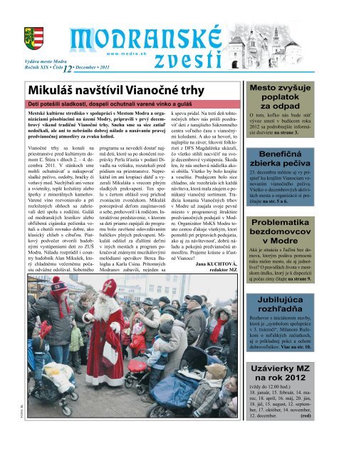 Modranské zvesti - Mesto Modra