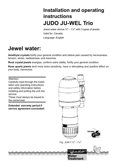 Jewel water - Judo Wasseraufbereitung GmbH
