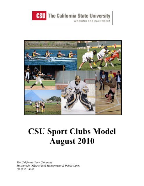 CSU Sport Clubs Model August 2010 - The California State University
