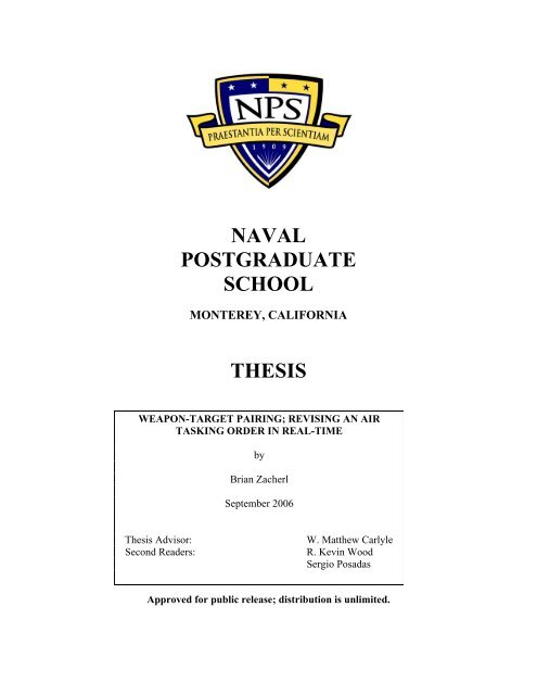 Weapon-Target Pairing; Revising an Air Tasking Order in Real-Time