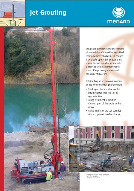 Jet Grouting commercial leaflet - Menard