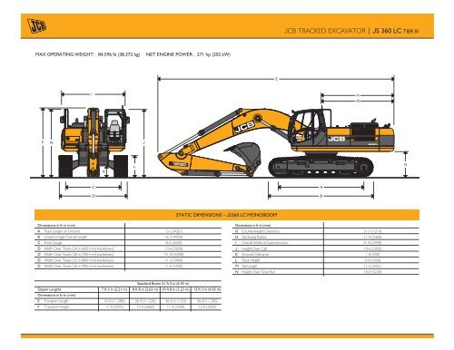 JCB TRACKED EXCAVATOR | JS 360 LC TIER III
