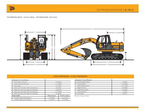 JCB TRACKED EXCAVATOR | JS 145 LC