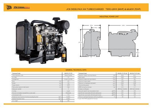 jcb dieselmax 444 turbocharged tier3 63kw (84hp) - JCB Power ...