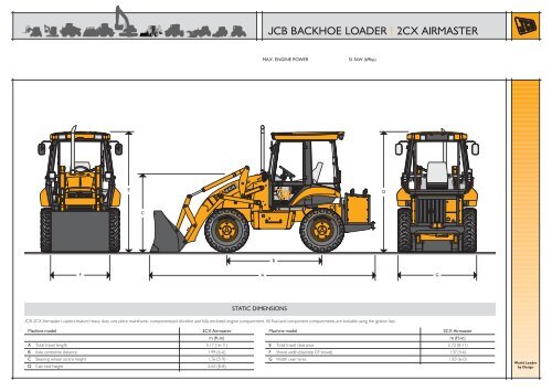 JCB BACKHOE LOADER | 2CX AIRMASTER - Plant Hire UK Limited