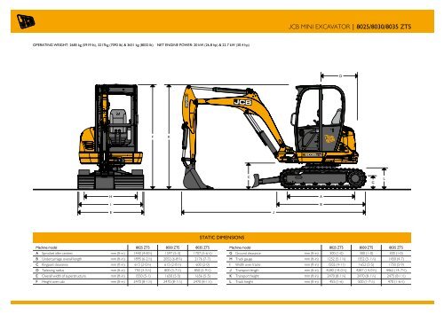 JCB MINI EXCAVATOR | 8025/8030/8035 ZTS