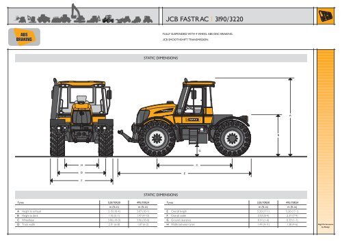 Jcb fastrac 3190/3220 - Scot JCB