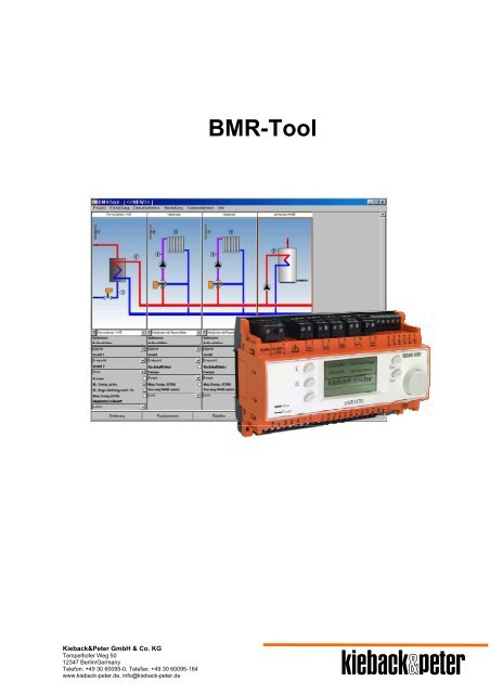 BMR-Tool Bedienungsanleitung - Kieback & Peter GmbH