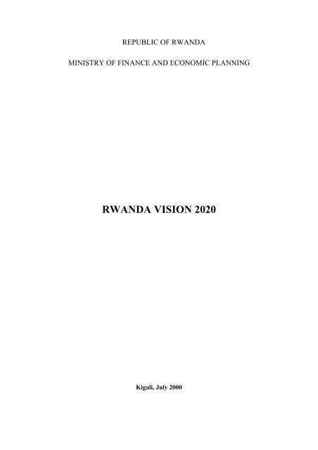 RWANDA VISION 2020 - GeSCI