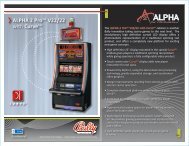 ALPHA 2 Pro™ V32 - Bally Technologies