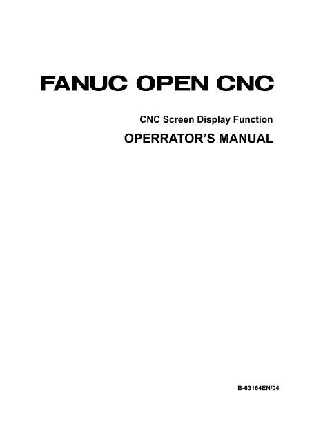 Open CNC Screen Display Function