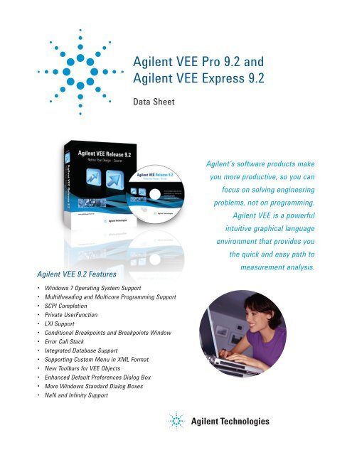 Agilent VEE Pro 9.2 and Agilent VEE Express 9.2