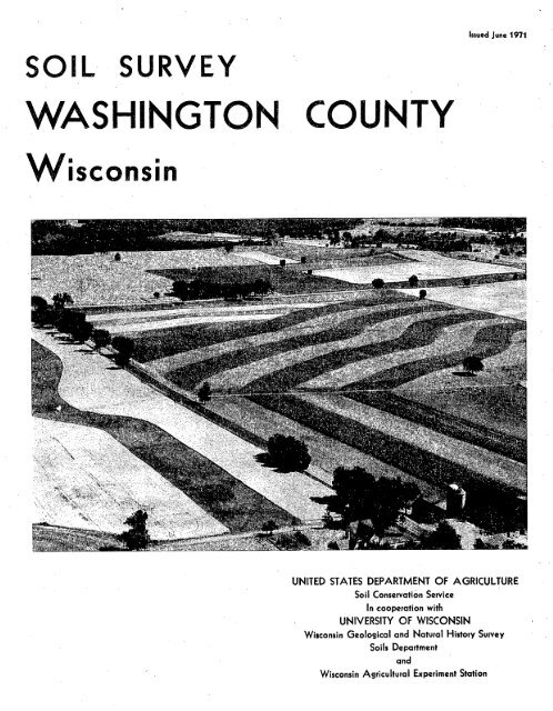 SOIL SURVEY WASHINGTON COUNTY Wisconsin - sewrpc
