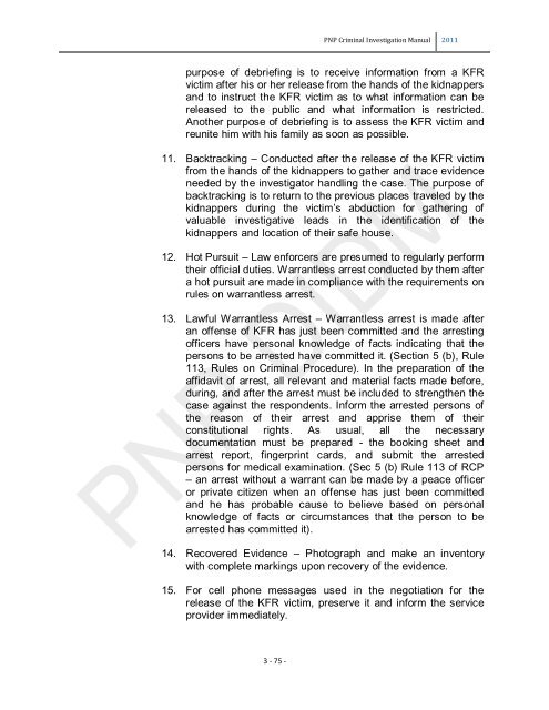 3 - 75 - PNP Criminal Inv
