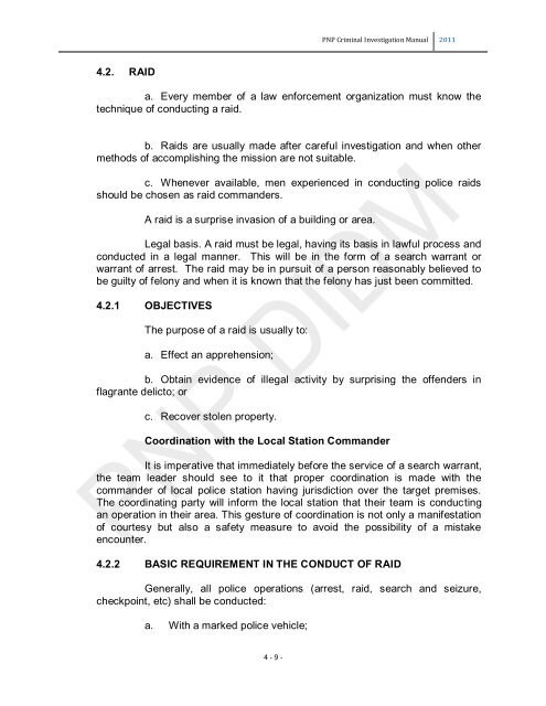 4.2. RAID 4 - 9 - PNP Cri