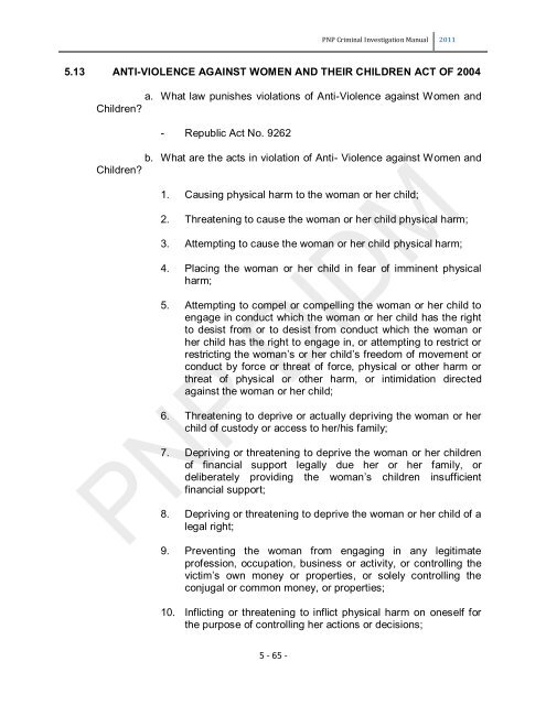 5 - 64 - PNP Criminal Inv