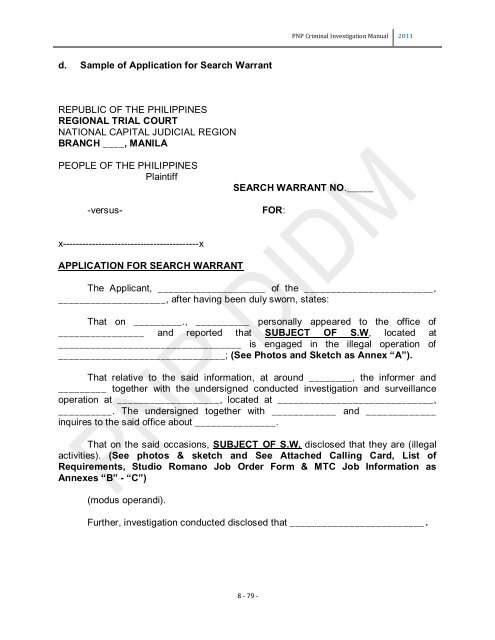 Name of documents pro