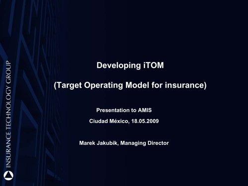 Developing and Implementing Target Operating Model in ... - AMIS