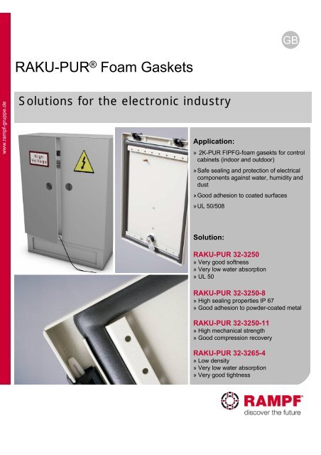 RAKU-PUR® Foam Gaskets - RAMPF Group Inc.