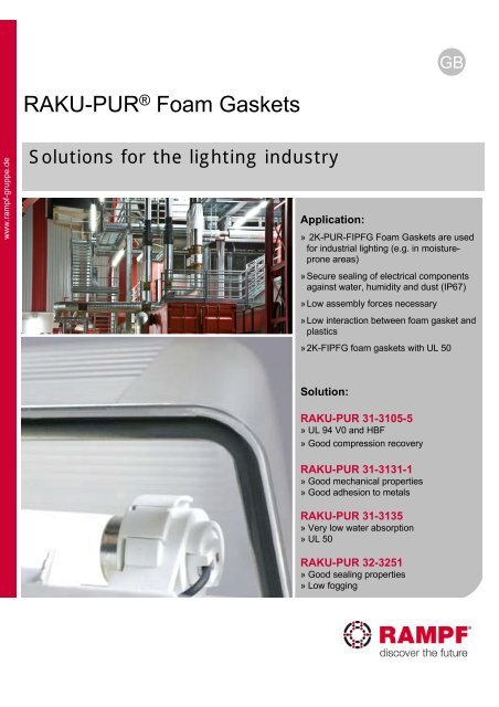 RAKU-PUR® Foam Gaskets - RAMPF Group, Inc.