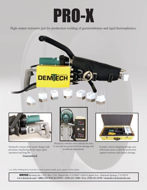 PRO-X - DemTech Services, Inc.