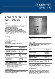 Kemperol 2K-PUR Assembly for Waterproofing - KEMPER SYSTEM