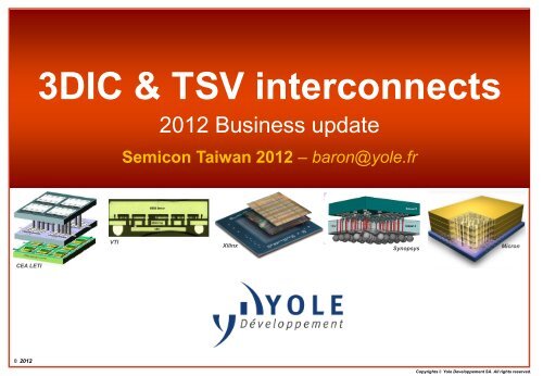 3DIC & TSV interconnects - SEMICON Taiwan