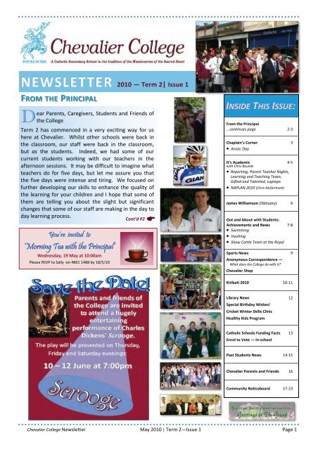 Term 2-Issue 1 - Chevalier College