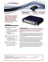 Mediatrix 4100 Series Technical Specifications