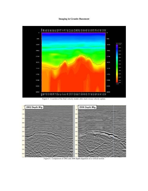 Imaging in Granite Baseme