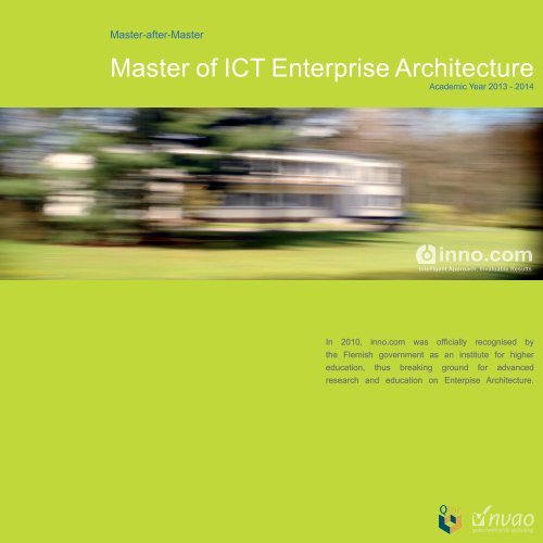 Master of ICT Enterprise Architecture - Inno.com