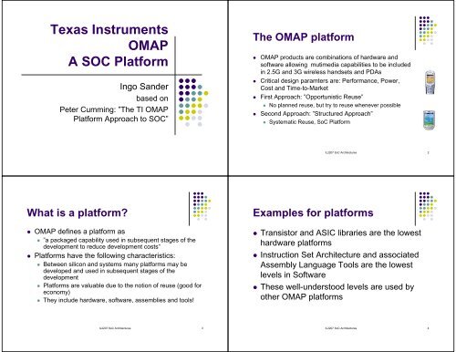 Texas Instruments OMAP A SOC Platform