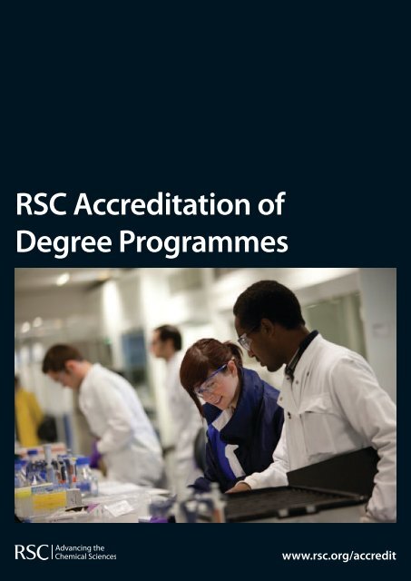 RSC Accreditation of Degree Programmes - Royal Society of ...