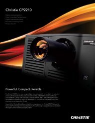 Christie CP2230 Brochure (PDF) - DYNAMIX
