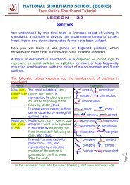 NATIONAL SHORTHAND SCHOOL (BOOKS) Pitman's Shorthand ...