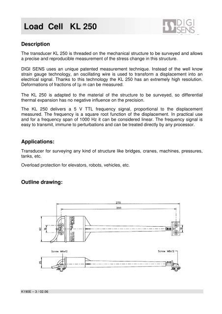 Load Cell KL 250