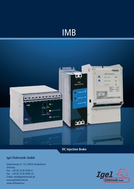 DC Injection Brake Igel Elektronik GmbH - Igel Electric