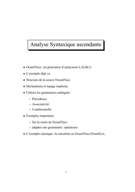 analyseur syntaxique avec flex et bison