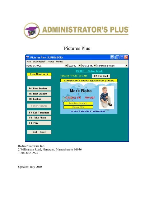 Pictures Plus - Rediker Software, Inc.