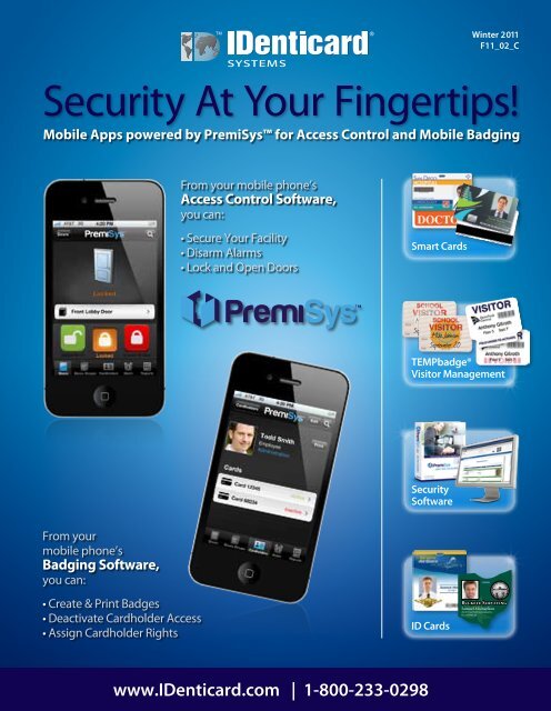 Security At Your Fingertips! - IDenticard Systems, Inc.