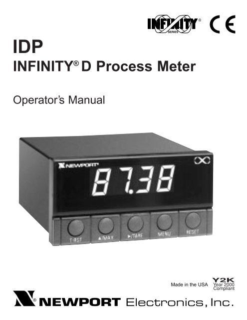 IDP- Infinity D Process Meter Manual - Therm-X of California