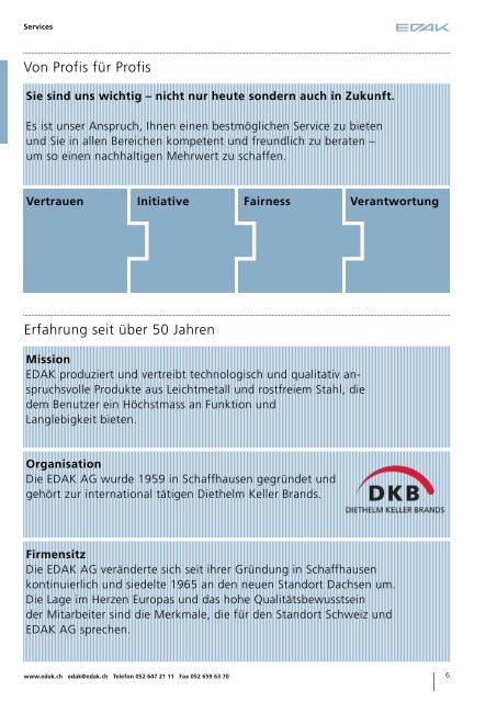 Unsere Serviceangebot - EDAK AG