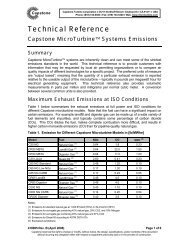 Capstone MicroTurbine Model C65 User's Manual - MultiGen